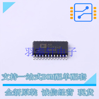 模数转换芯片ADC AD7172-2BRUZ-RL7 TSSOP-24 AD 全新原装进口