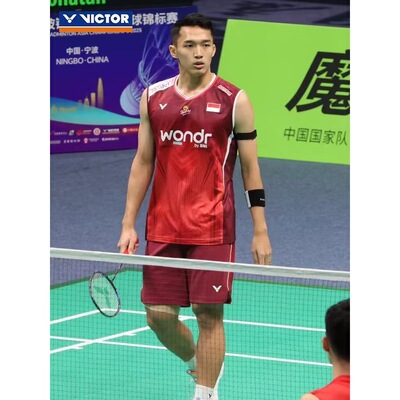 新品VICTOR威克多胜利55050羽毛球服55061无袖大赛速干乔纳坦同款
