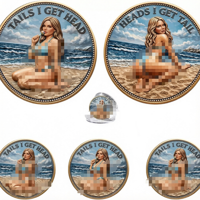 爆款Old Cats Club Commemorative Coin有趣的头部纪念币