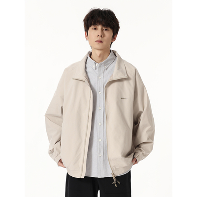 美式休闲秋冬翻领宽松夹棉夹克