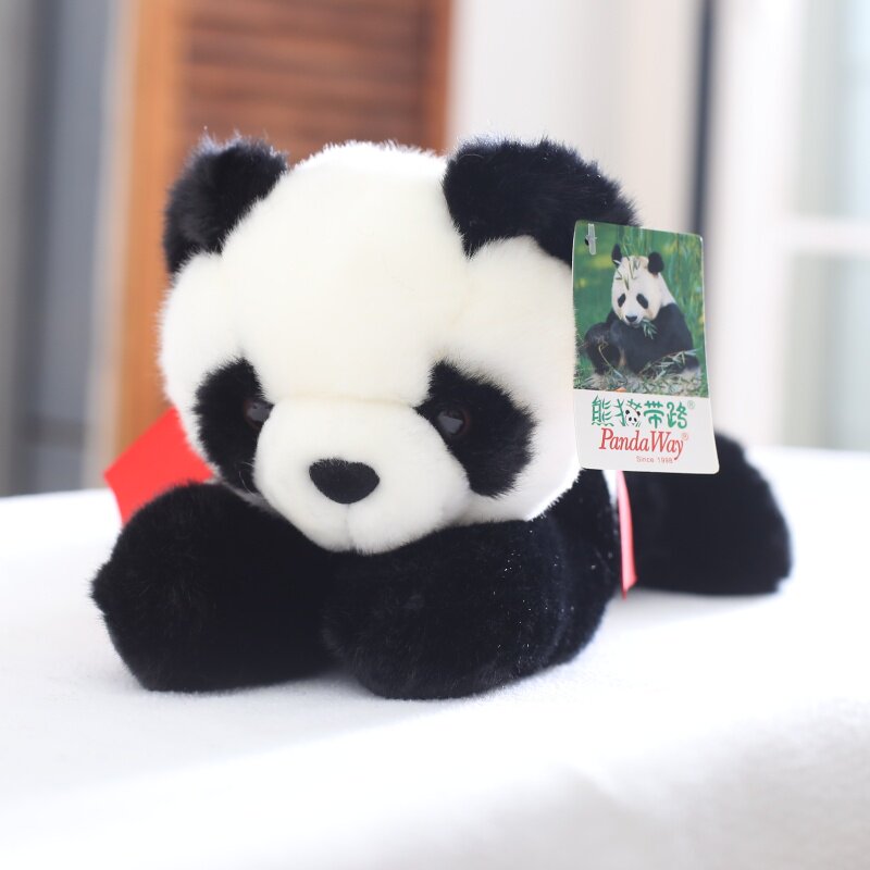 正品Pandaway熊猫带路颗粒熊猫/玩具毛绒娃娃抱抱熊领结送女生生