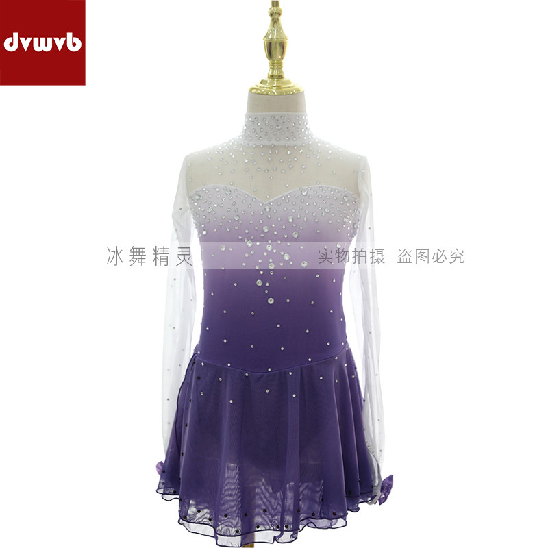 DVWVB定制花样滑冰表演服花样轮滑表演服考级服儿童成人款X302