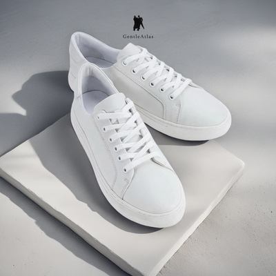 【全能穿搭】纯白皮革时尚小白鞋