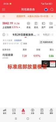 同花顺动态分组底部放量竞价前含龙头算法