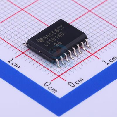运算放大器 LT1014DDW SOIC-16 TI()