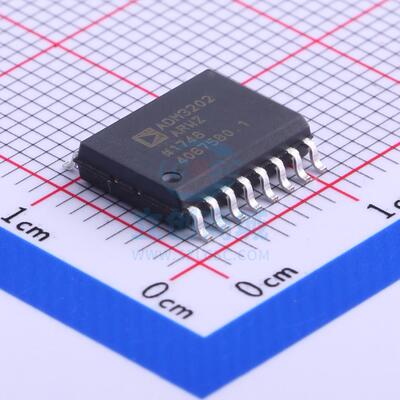 RS232芯片 ADM3202ARWZ SOIC-16_300mil ADI 全新原装进口