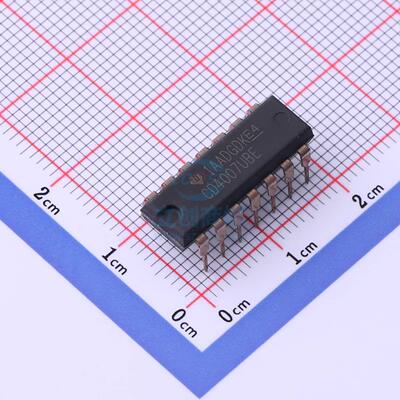 特殊逻辑IC CD4007UBE PDIP-14 TI()