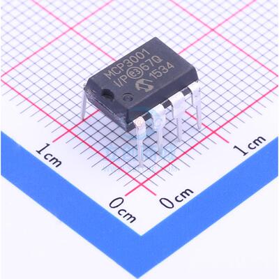 模数转换芯片ADC MCP3001-I/P PDIP-8 全新原装进口