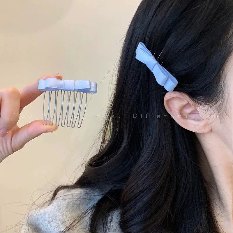 碎发神器倒插刘海头饰女摩卡发色发饰发夹子前额刘海夹发卡
