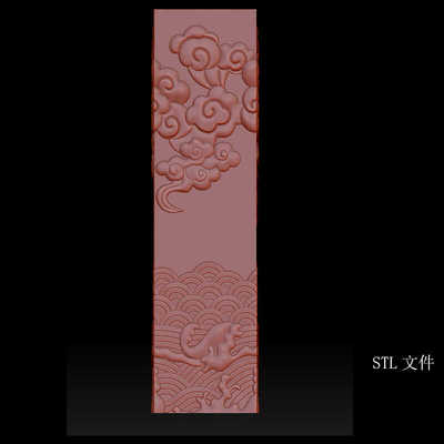 新品拴马柱祥云柱石柱三维立体模型图精雕圆雕图雕刻图3D打印STL1