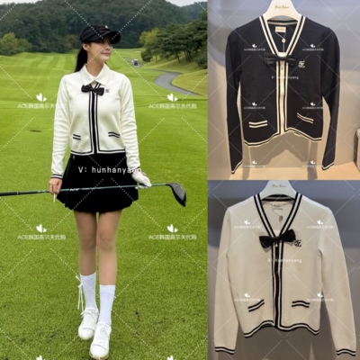 FL女士高尔夫针织开衫外套