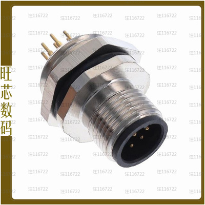 ALBKM12-FPBR8-S0【BULKHEAD CONN. M12 FRONT MT. 8-P】