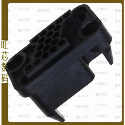 208210-2【CONN RCPT HSG DRAWER 19POS BLK】