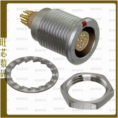 FLBC-08EGFS-GCP-001【CONN RCPT FMALE 8P GOLD SLDR CUP】