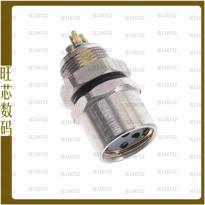 ALBKF08-FM8BR3-SL【BULKHEAD CONN. M8 FRONT MT. 3-PO】