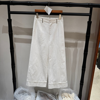欧洲站秋季高腰纯棉宽松休闲裤女