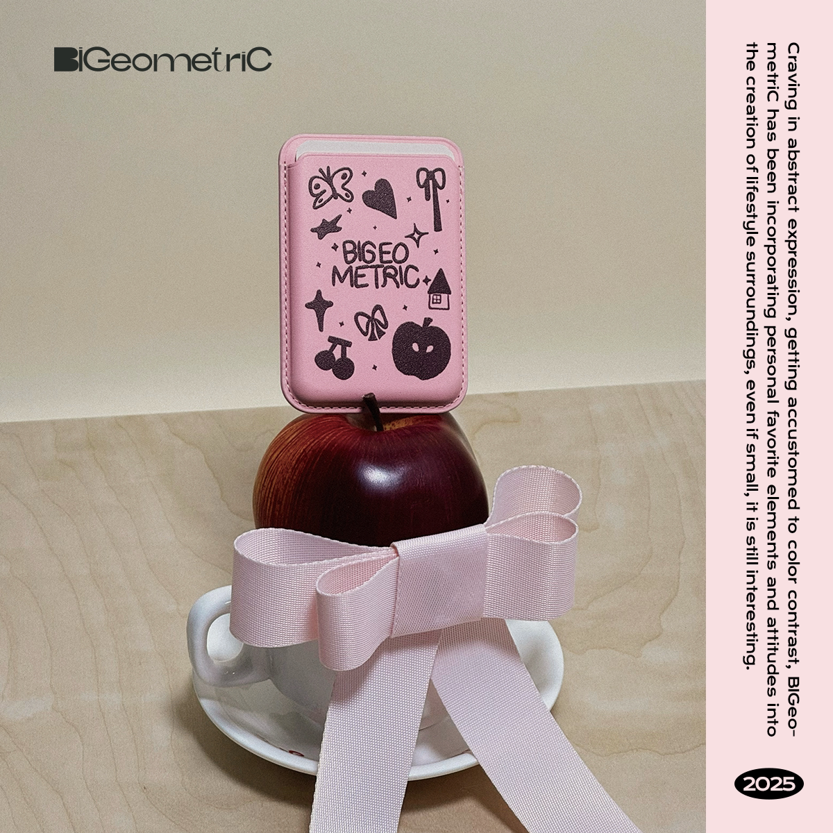 BIGeometeiC《点点花园》原创手绘可爱适用苹果magsafe磁吸卡包