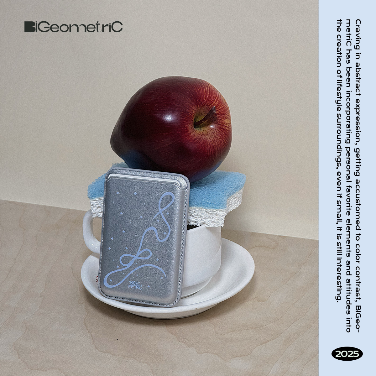 BIGeometeiC《闪闪飘带》原创蝴蝶结飘带适用苹果magsafe磁吸卡包