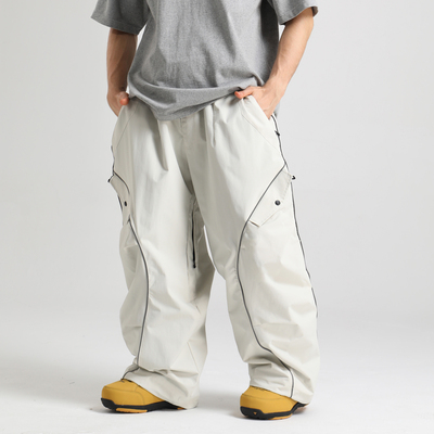 GSOUSNOW单板滑雪裤男款宽松大码防水防风专业反光雪服女士雪地裤