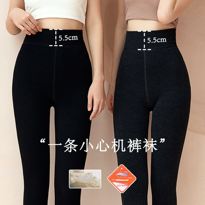 绵羊毛远红外加绒保暖高腰连裤袜