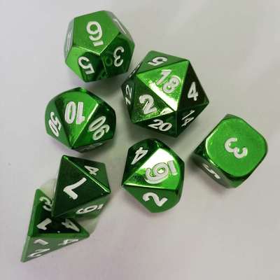 金属7粒装多面体骰子全套