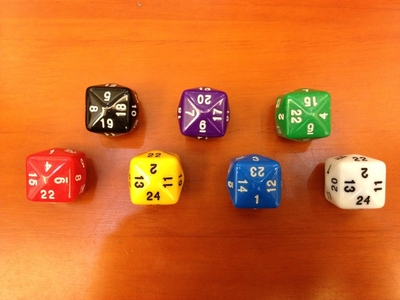 多面体数字儿童龙与地下城骰子