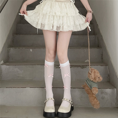 AYTofilms春夏薄款天鹅绒小腿袜