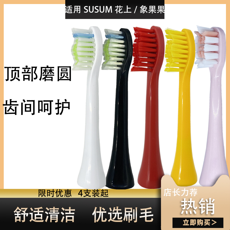 适用SUSUM花上E1电动牙刷头E2 E3 S5 E8 S1 F1 F4 A6象果果X1 X2_虎窝淘