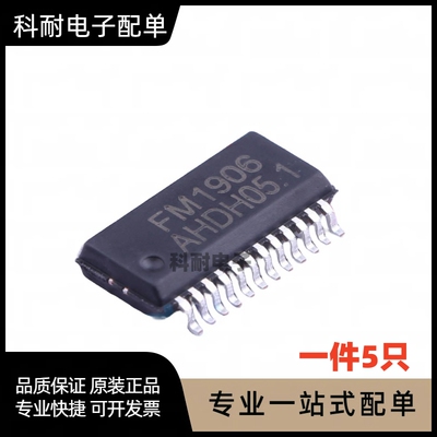 全新贴片 FM1906 SSOP-24 点阵LCD驱动芯片IC 现货直拍（5只）