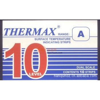 10格测温纸10A(40-71℃）英国测温纸 THERMAX热敏测温贴纸