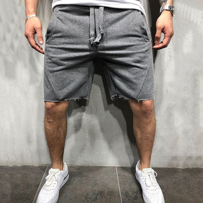 Men's Summer Solid Color Thin Breathable Sports Short Pants
