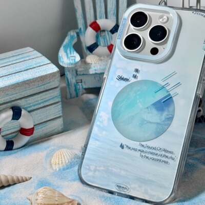 原创海洋风苹果华为双层手机壳