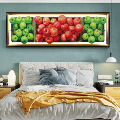 钻石绣2024年新款满钻5D十字绣客厅现代欧式油画餐厅玄关水果青苹