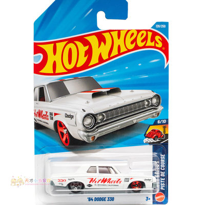 126号 '84 DODGE 330 道奇 白色 风火轮 DRAG RACERS系列26E