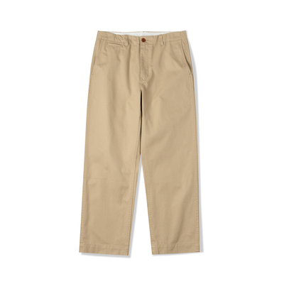 NATIVEWELL工装长裤Chino Army宽松直筒40S/3超高密度长绒棉