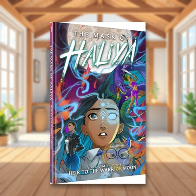 【预售】哈里亚的面具英文漫画进口原版书精装14岁以上The Mask of Haliya Kaitlyn FajilanClover Press书籍图书外版正版