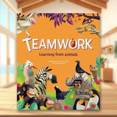 【现货】团结就是力量 动物王国的团队合作Together Is Better Teamwork in the Animal Kingdom英文儿童绘本动物生态环保6-9岁精