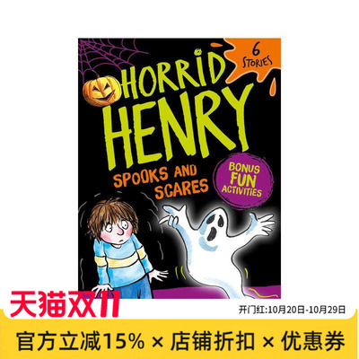 【预售】淘气亨利：惊悚鬼怪 Horrid Henry: Spooks and Scares 原版英文儿童故事