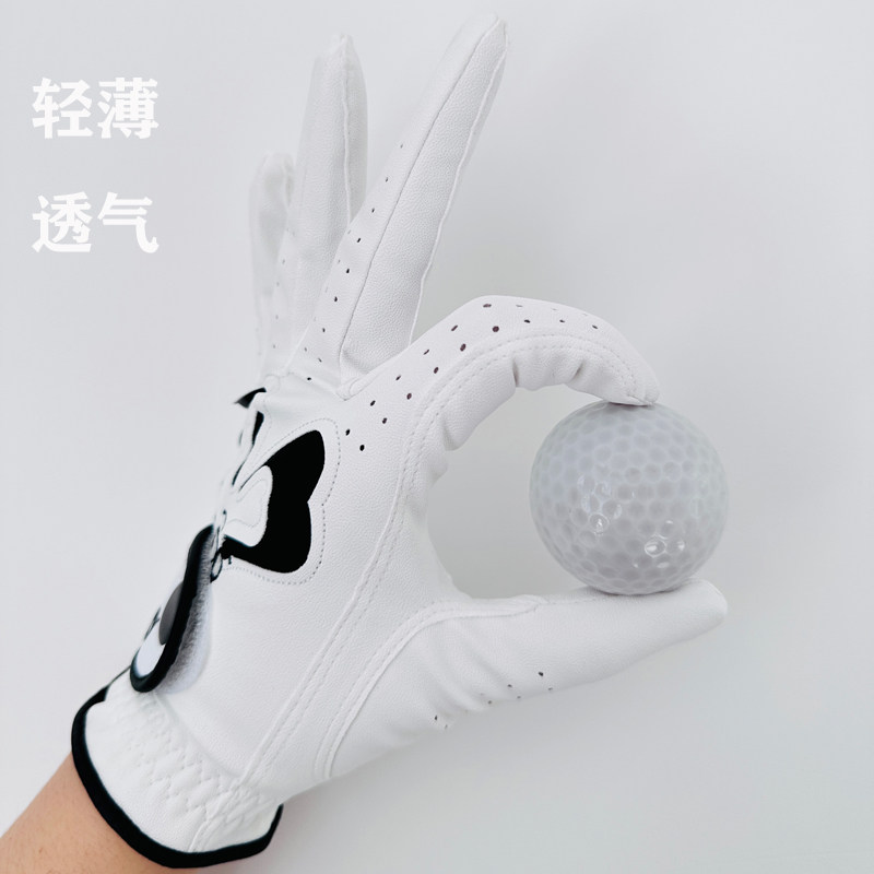 夏季高尔夫手套女新款防晒防滑透气耐磨运动golf用品左右双手韩国