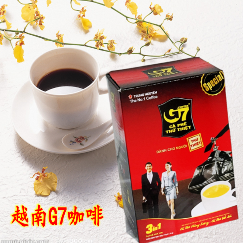 越南原装进口中原G7三合一速溶咖啡288g克16g*18包正品 3包包邮_虎窝淘
