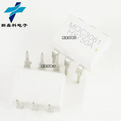 MOC3061 DIP-6 直插6脚 光耦 光隔离器-三端双向可控硅 全新现货