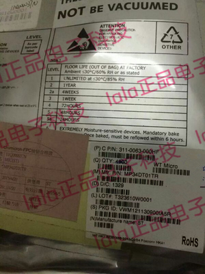 MEMS麦克风-26DB MP45DT02TR  MP34DT01TR ST 全新原装