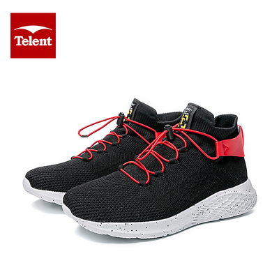 天伦天休闲鞋套脚编织网布男女舒适透气运动鞋百搭192401/292401