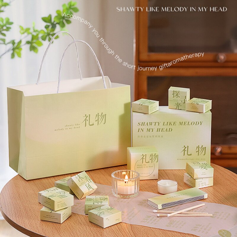 蜡烛香薰礼盒室内无烟大豆蜡伴手礼七夕礼物女生创意礼品实用香薰