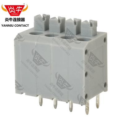 5.0mm炎牛连接器弹簧式PCB接线端子YN236/DG236/KF143/735-302