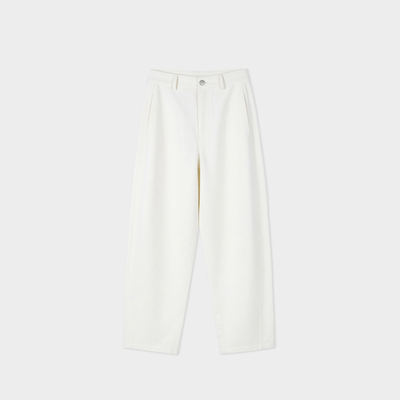 Miss couleur汉麻高腰休闲香蕉裤高腰宽松长裤MC26SS013
