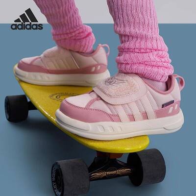 Adidas/阿迪达斯正品PUFFY SKIPPER小童休闲耐磨日常运动鞋KJ3901