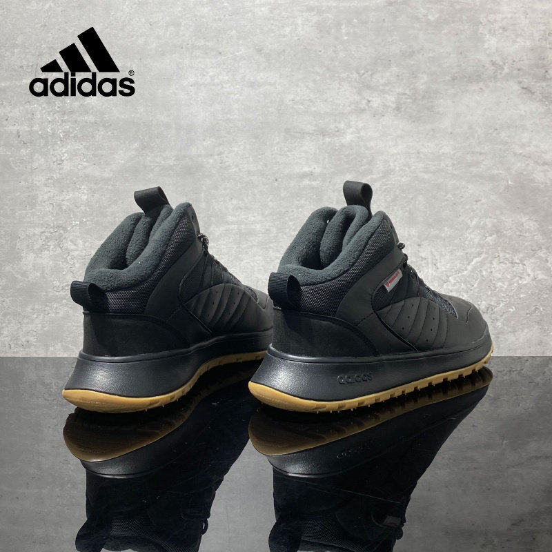 Adidas阿迪达斯冬季新款男女加绒保暖中高帮休闲经典运动鞋JP7714