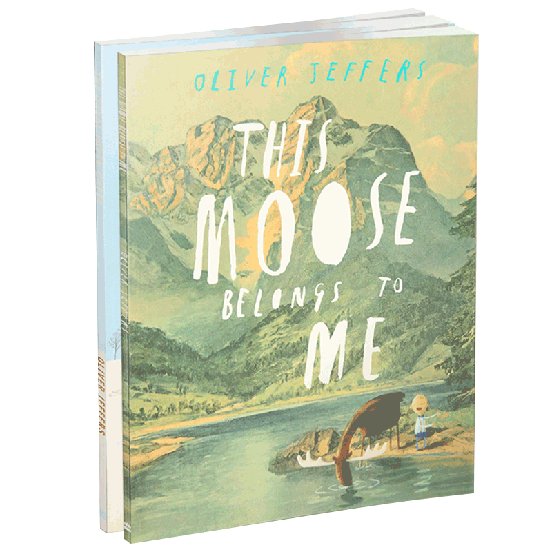英文进口绘本 This Moose Belongs to Me OliverJeffers智慧小孩系列两册合集 the GREAT PAPER CAPER 纯全英文版正版原著英语书籍