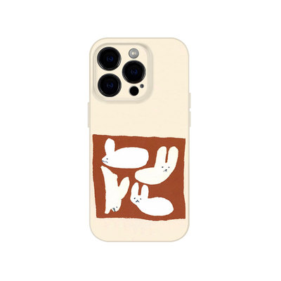 奶萌兔手机壳适用苹果17promax/iPhone16小米14红米k90华为nova16/m80/p90菲林VIVOX300/S60一加15OPPOFindx9